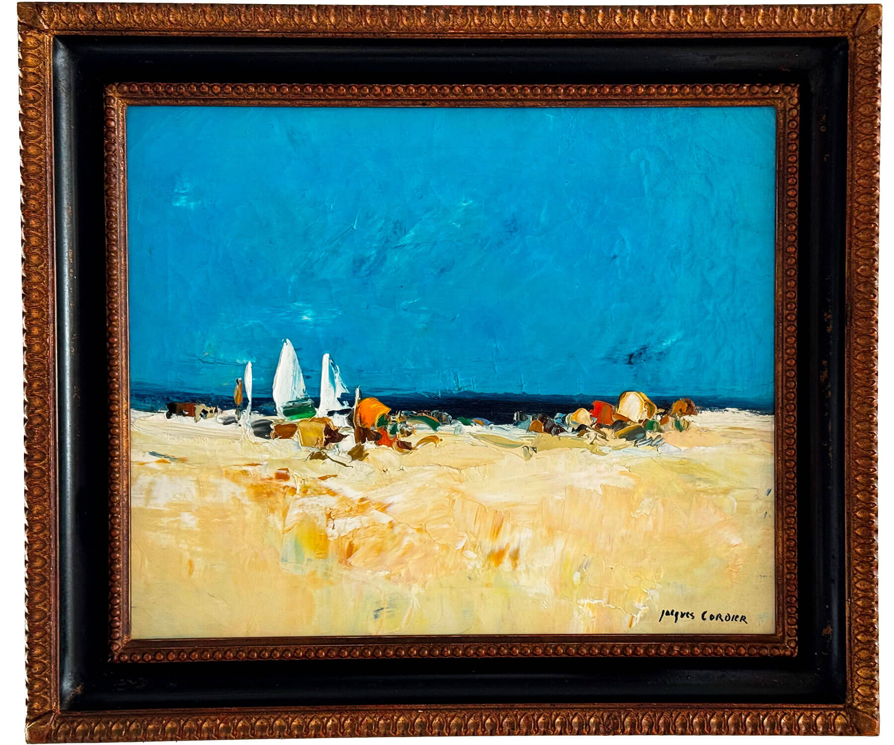 Les 3 voiliers (1967) - Tableau de Jacques CORDIER (1937 - 1975 ...