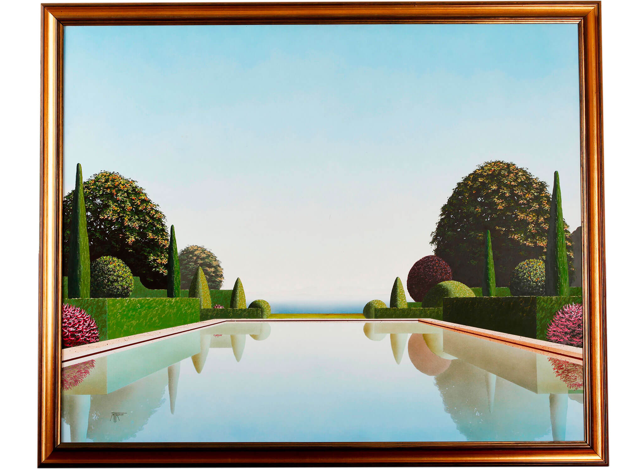 Pool, Côte d'Azur - Tableau de Michel TRONEL – Galerie Florentine ...